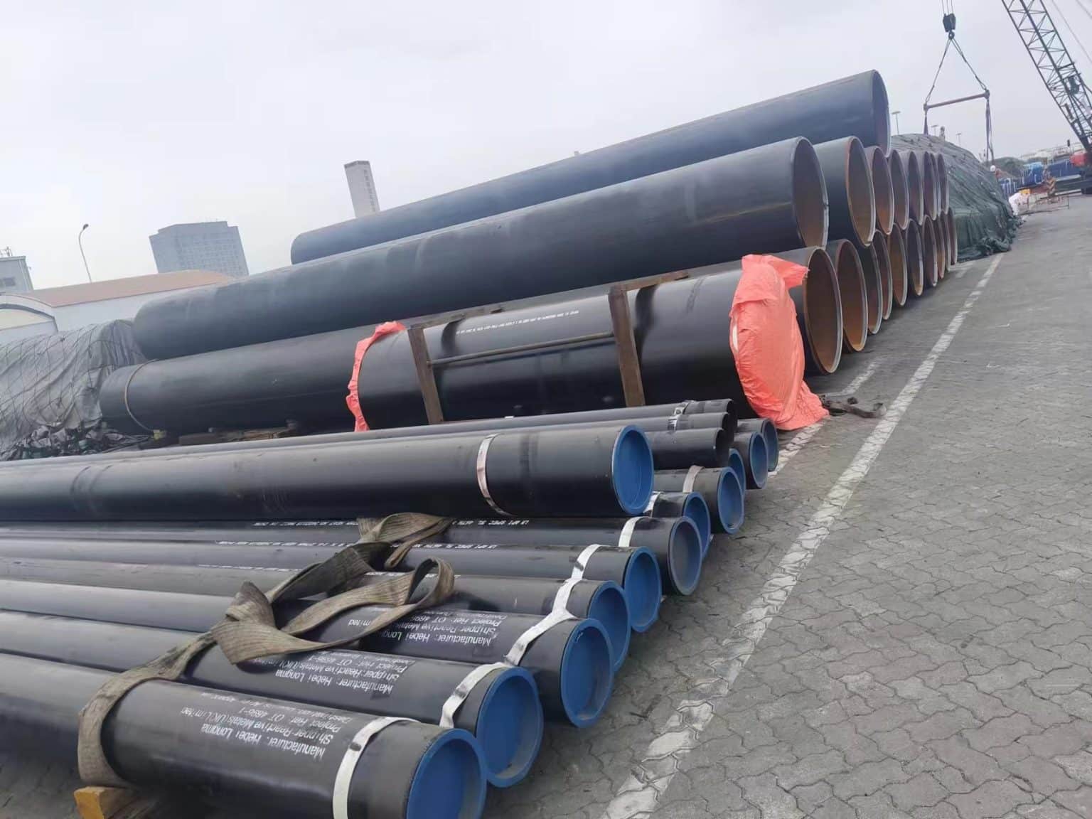 API 5L PSL2 X70M LSAW steel pipes ready for shipment - LongMa